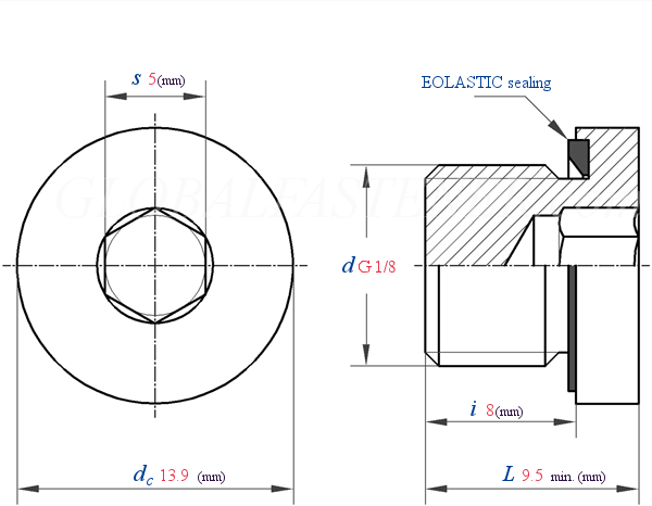 DIN 3852Hollow Hex Plug - ED