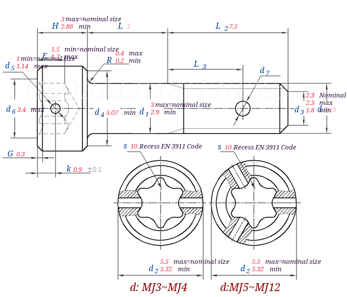 DIN EN 4178 - 2017Aerospace series Screws, pan head, six lobe recess ...