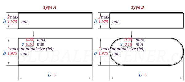 UNI 6604 - 1969Flat key