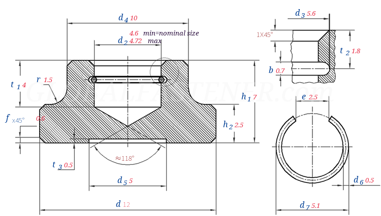 DIN 6311 - 2002Thrust Pads