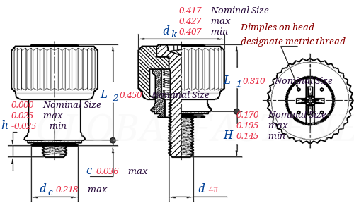 Self-Clinching PF11 PF12 PF15Captive Panel Screws