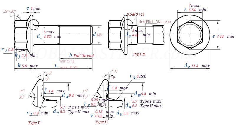 ISO 4162 - 2012Hexagon Bolts With Flange - Small Series - Product Grade ...
