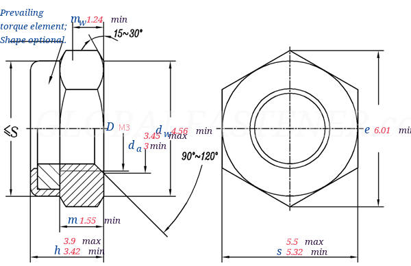 ISO 10511 - 2012Prevailing Torque Type Hexagon Thin Nuts(with Non ...