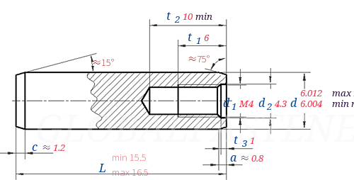 GB /T 120.1 - 2000Parallel Pins With Internal Thread,Of Unhardened ...